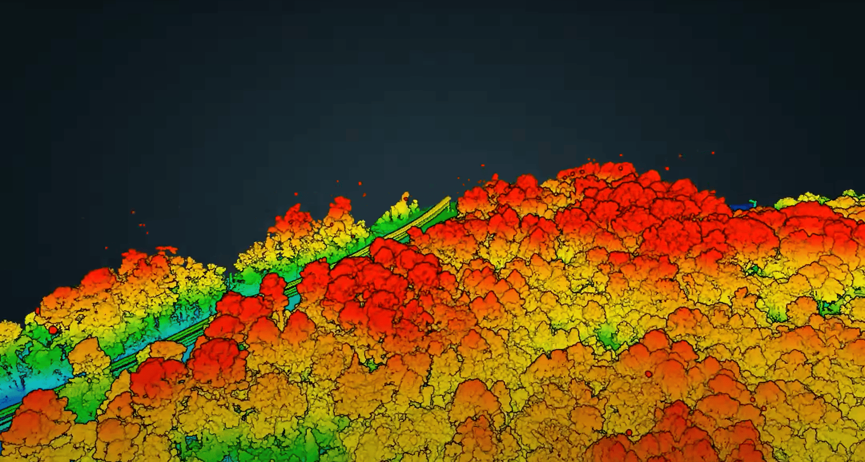 How does LiDAR intensity impact the accuracy of point clouds?